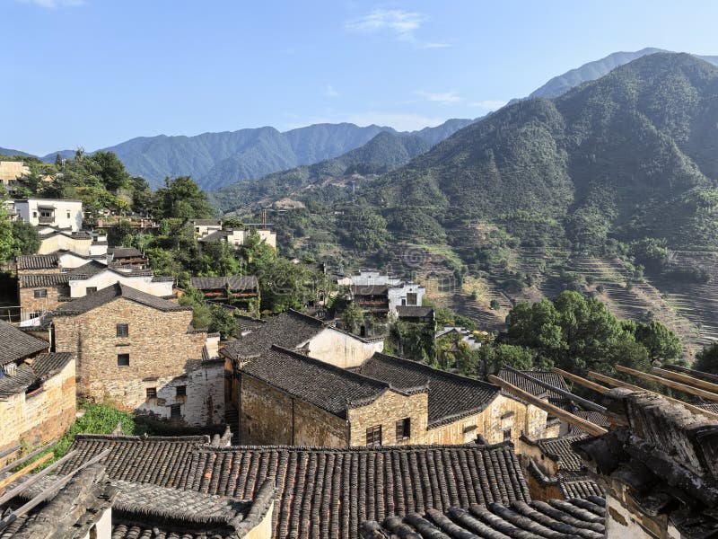 Huangling, the Most Beautiful Countryside in China. Stock Photo - Image ...