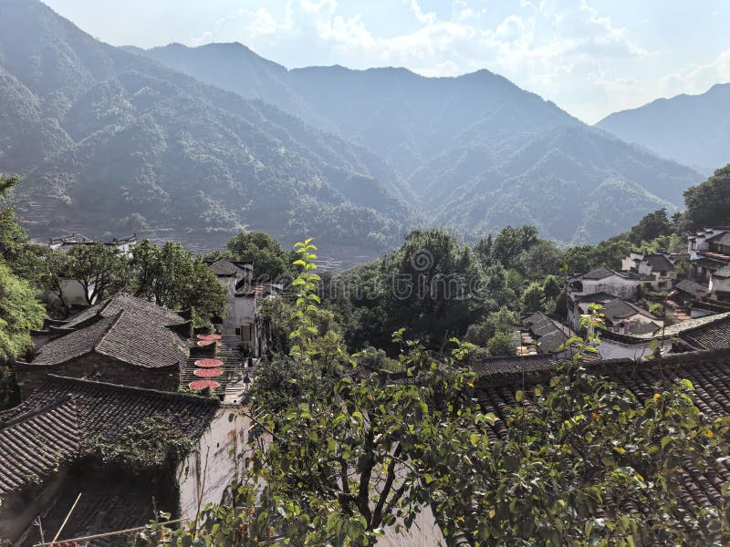 Huangling, the Most Beautiful Countryside in China. Stock Photo - Image ...