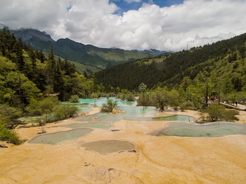 Huanglong, China stock photo. Image of heritage, limestone - 48332480