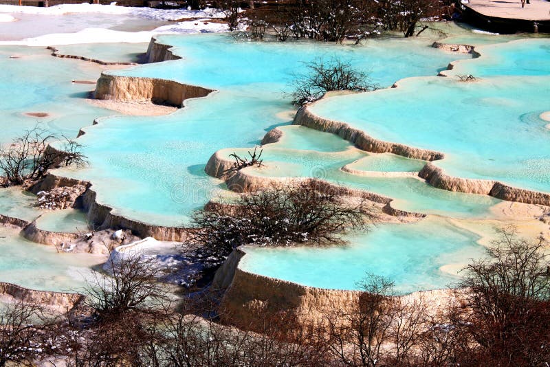 Huanglong National Park stock image. Image of forest, huanglong - 7196641