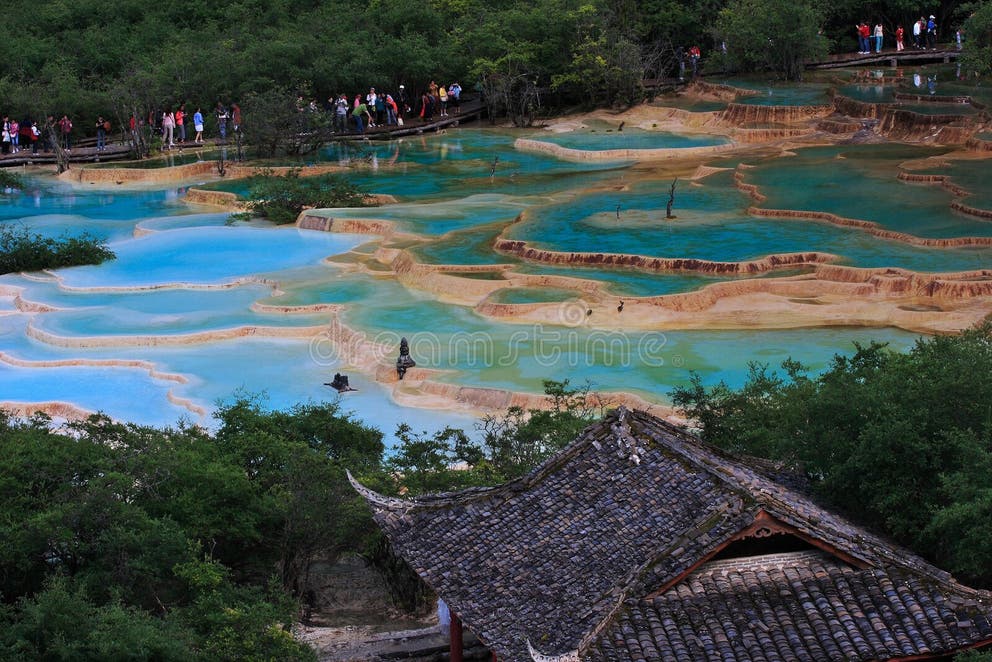 Huanglong Scenic Area stock photo. Image of site, tibet - 2970838