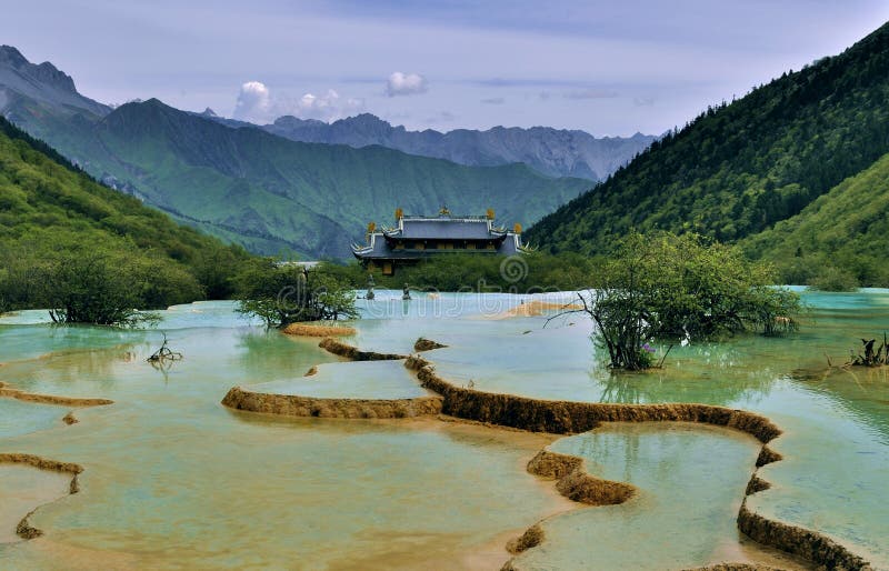 Huanglong Valley stock image. Image of huanglong, ancient - 26121849