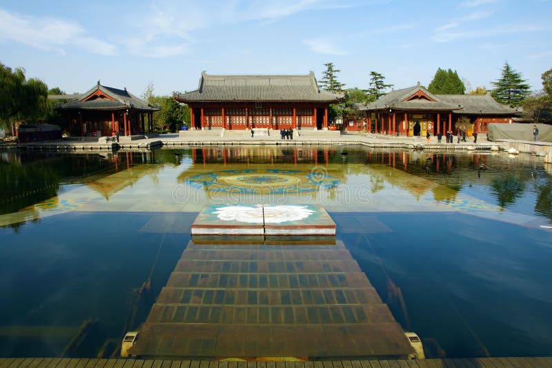 Huaqing Pool Park stock photo. Image of scenery, china - 22003884