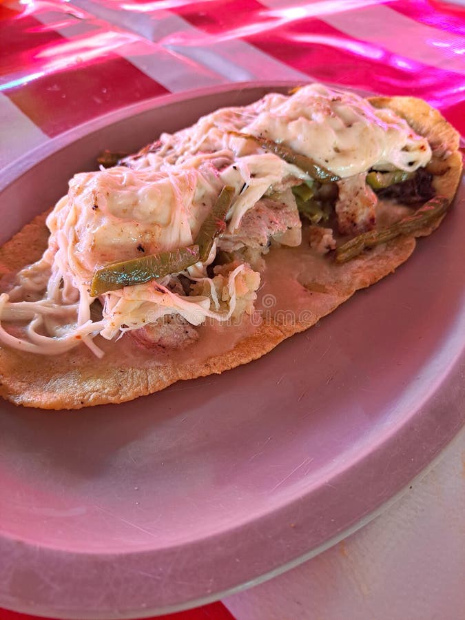 The Huarache is a Typical Mexican Dish, Whose Shape Simulates ...