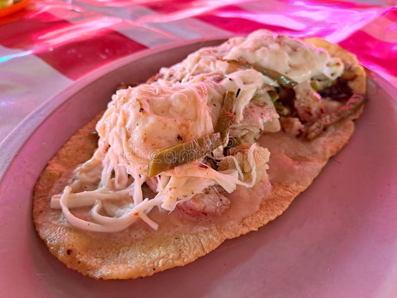 The Huarache is a Typical Mexican Dish, Whose Shape Simulates ...
