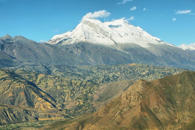 Huascaran peak, Peru stock photo. Image of destination - 96689680