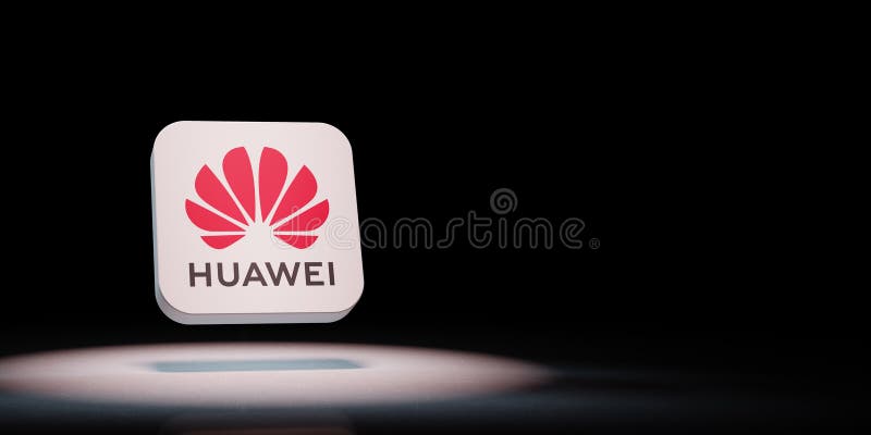 Huawei App Icon Spotlighted on Black Background Editorial Photography ...