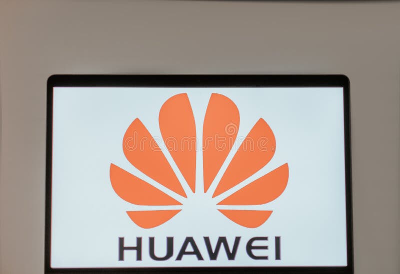 Huawei Logo on the Laptop Screen. Editorial Stock Photo - Image of ...