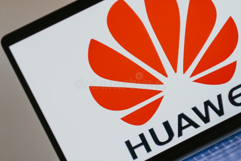 Huawei Logo on the Laptop Screen. Editorial Stock Photo - Image of ...