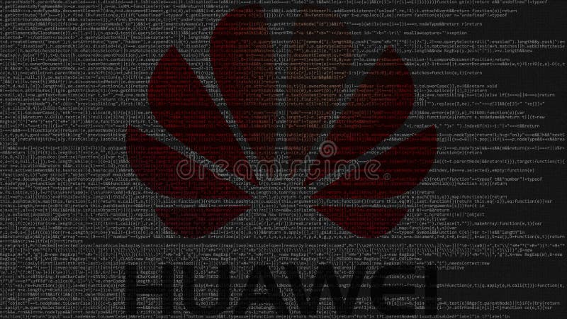 HUAWEI Logo on the Display of a Portable Computer, Editorial Conceptual ...