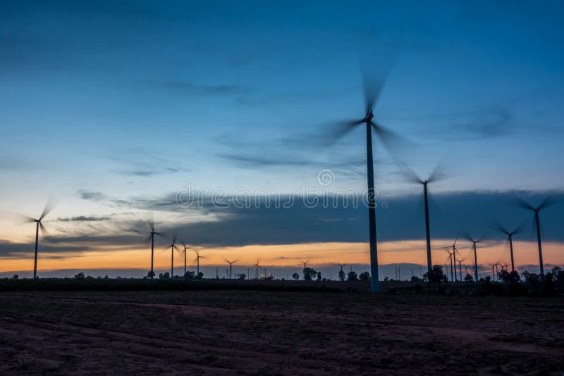 Huay Bong Wind Farm Thailand Stock Image - Image of propeller, industry ...