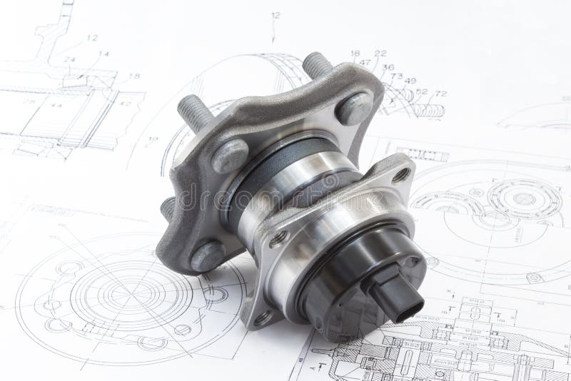 Hub with bearing stock photo. Image of sensor, motor - 92260708