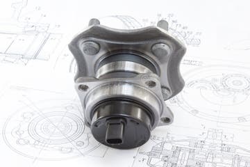 Hub with bearing stock photo. Image of drawings, metal - 92260718
