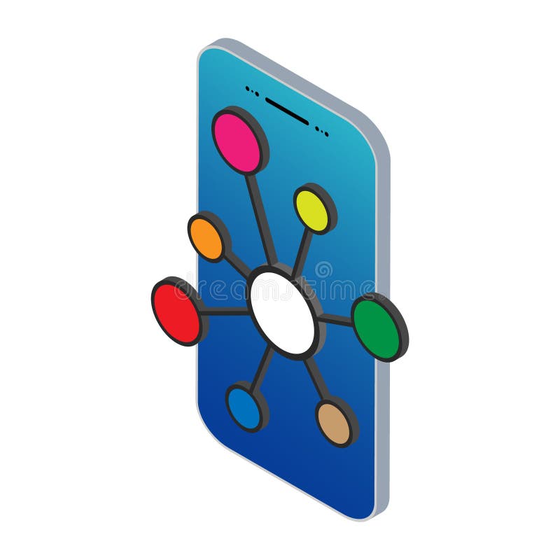 Isometric LAN Network Diagram Stock Vector - Illustration of connect ...