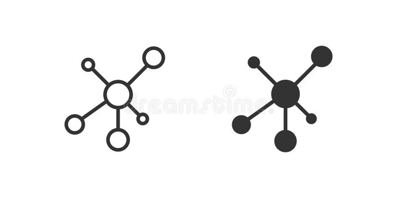 Hub Network Connection Line Vector Icon on White Background Stock ... Hub Network Connection Line Vector Icon on White Background Stock ...