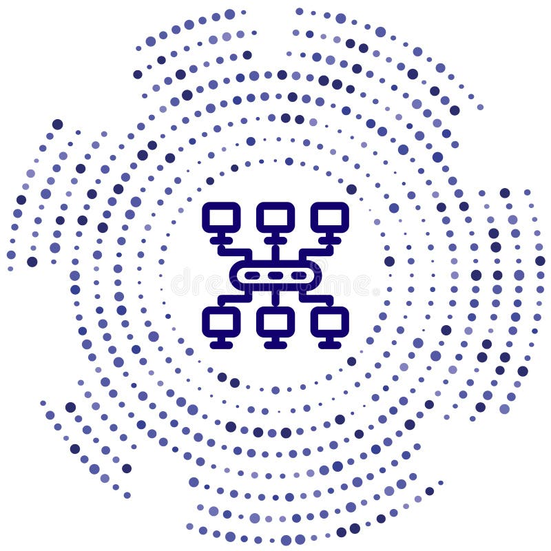 Hub Vector Icon. Hub Editable Stroke. Hub Linear Symbol for Use on Web ...