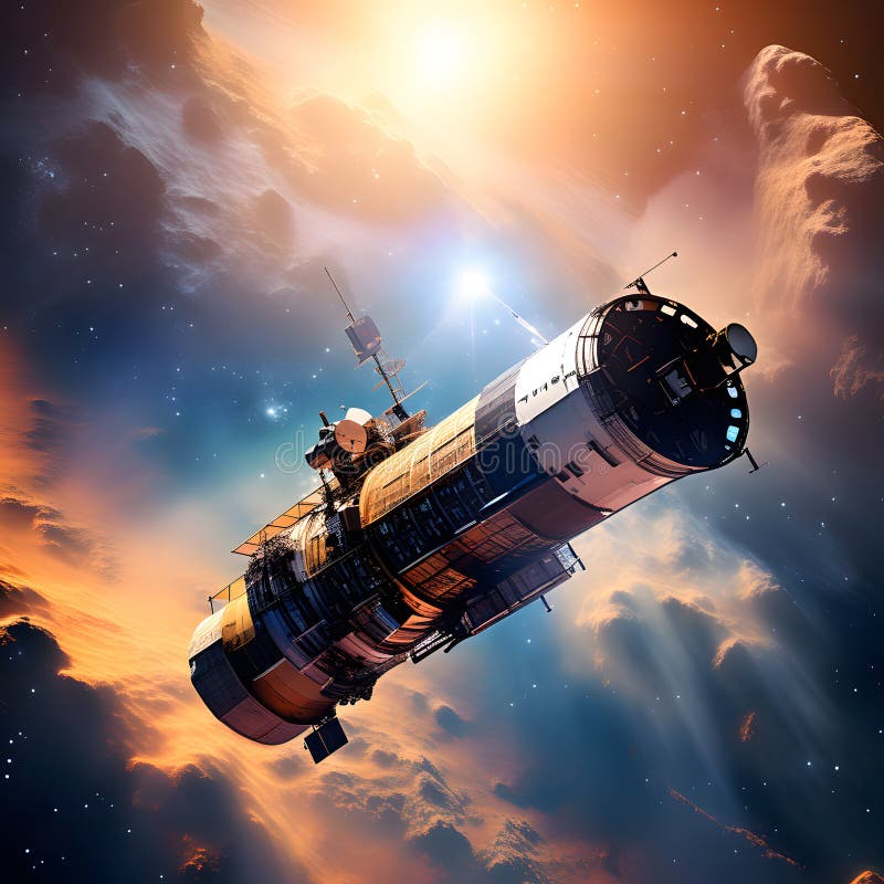 Hubble Space Telescope, Ai-generatet Stock Illustration - Illustration ...