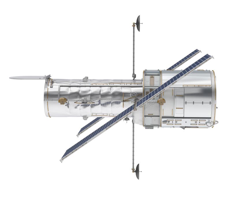 Hubble Space Telescope Vector Linear Icon Isolated on Transparent ...