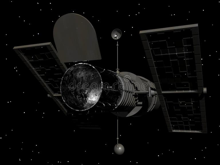 Hubble Telescope stock illustration. Illustration of hubble - 37289204