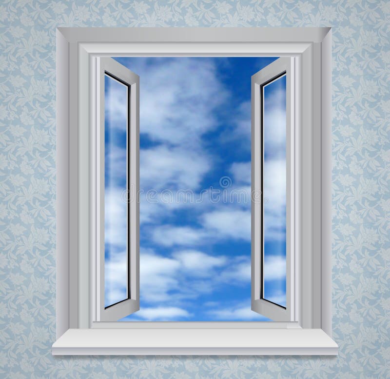 Fenêtre ouverte illustration stock. Illustration du inside - 31119053