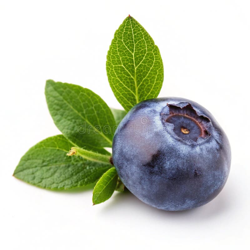 Huckleberry Isolated on White Background Stock Illustration ...
