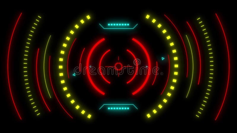 HUD Action and Target Animation Background Effects Stock Video - Video ...