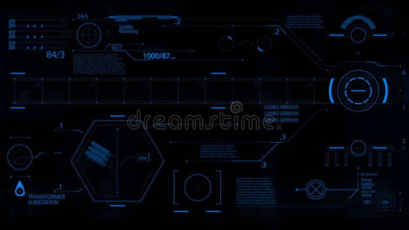 HUD Animation Background, Futuristic Technology HUD Motion Background ...