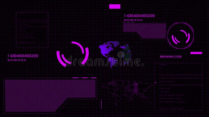 HUD Animation Motion Templet Sci Fi Stock Footage - Video of complexity ...