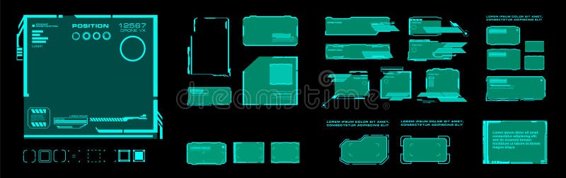 HUD background design stock vector. Illustration of computing - 285421441