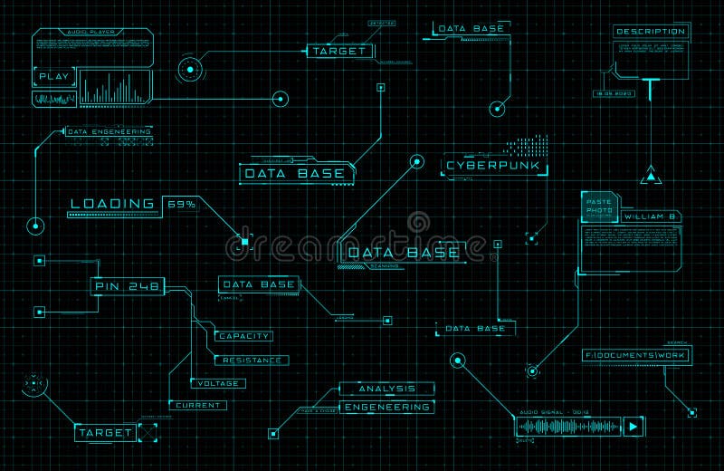 HUD Callout Design Elements. Set of Callout Futuristic User Interfaces ...