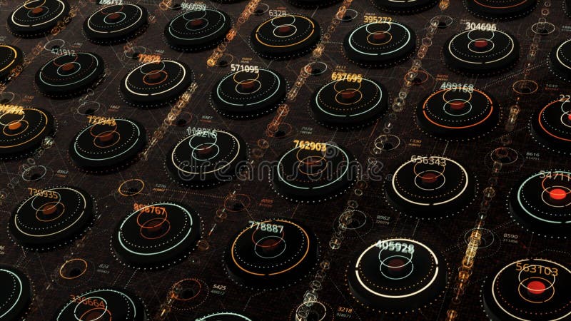 Futuristic Hi-tech Graphic Interface with Digital Code and Data Being Written. Animation Stock ...