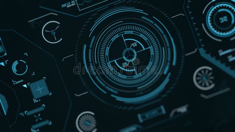 A Futuristic Display of Data Visualization As a 3D Cyber Wave Moves and ...