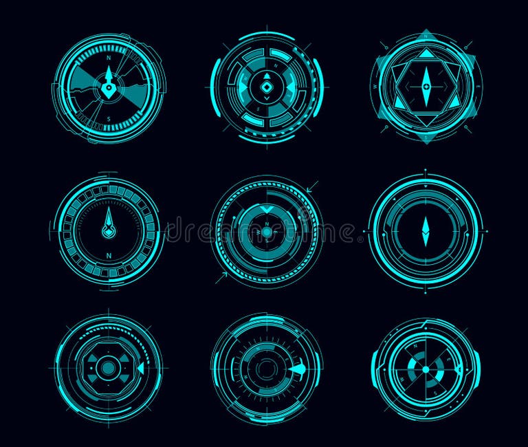 Futuristic Sci Fi Hud Target Scope Stock Illustrations – 61 Futuristic ...