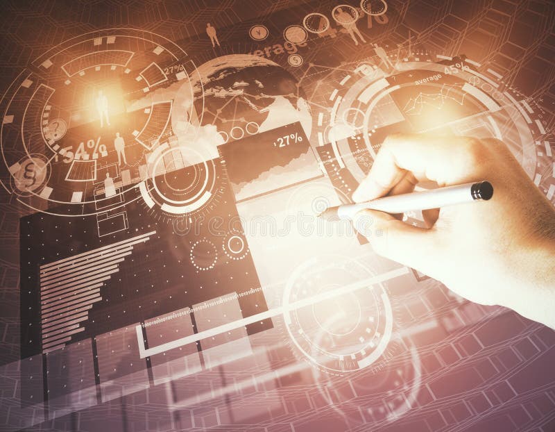 HUD concept stock illustration. Illustration of business - 97912682