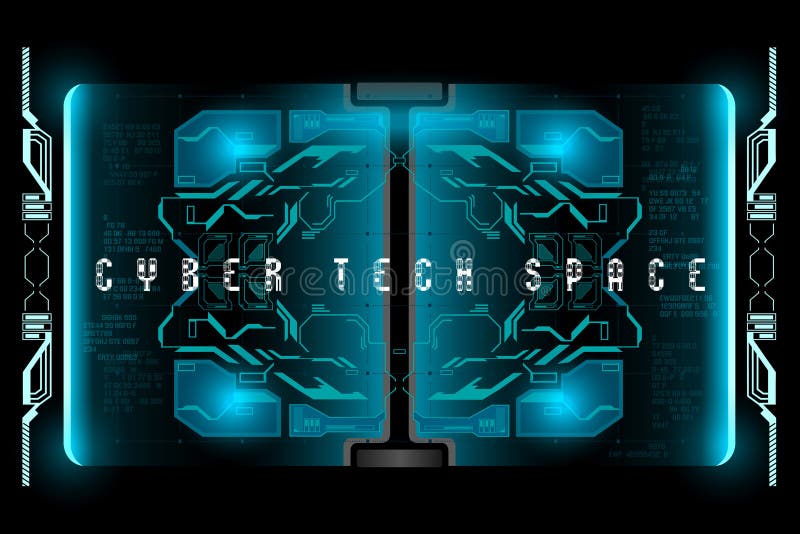 Hi-tech space icons stock vector. Illustration of folder - 10208193