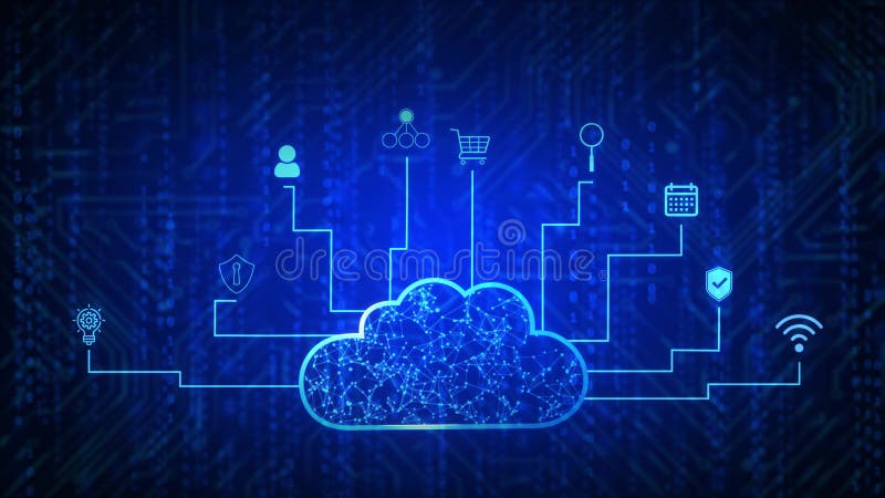 Animation of Secure Access and Data Privacy, Cyber Security and Data Protection Concept Stock ...