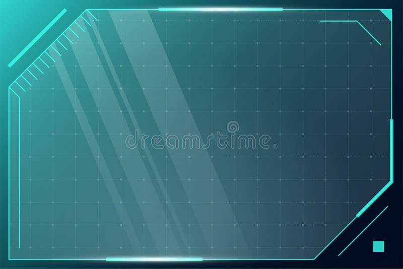 HUD Digital Futuristic User Interface Square Vertical Frame. Sci Fi ...