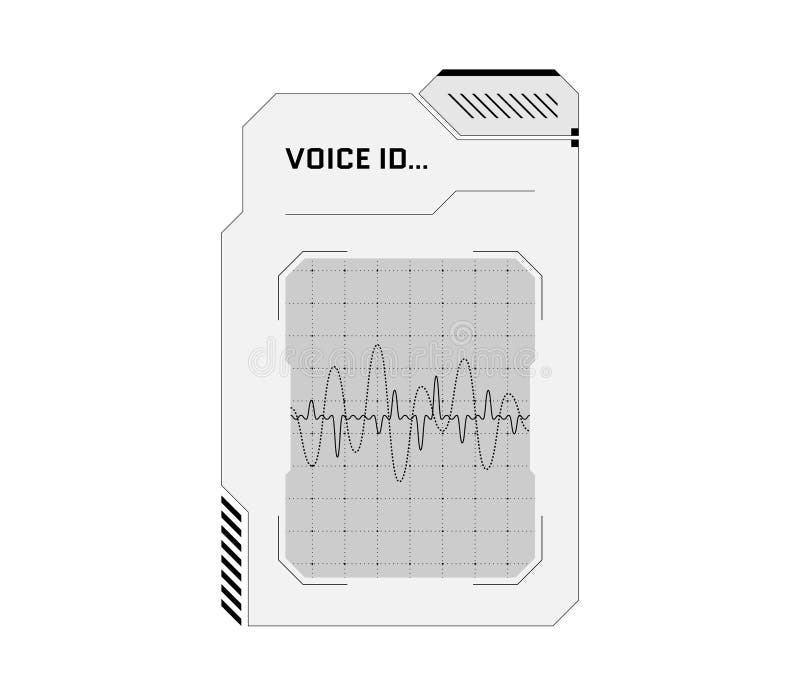 HUD Digital Futuristic User Interface Voice Recognition Panel. Sci Fi High Tech Protection Black ...