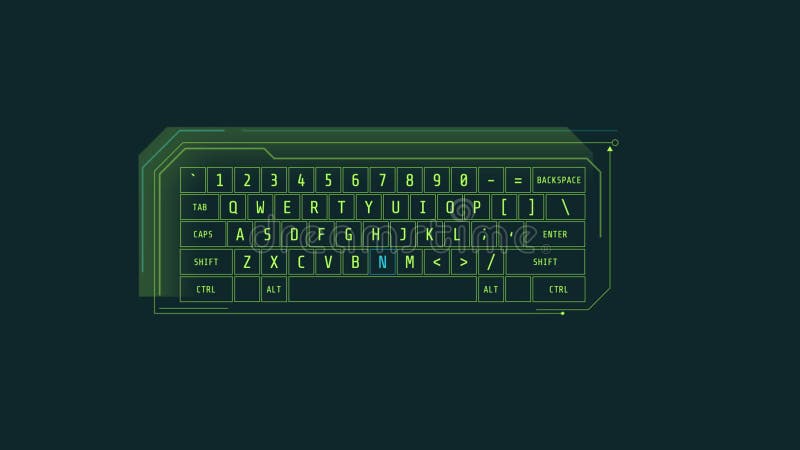 HUD Element - Animation of Abstract Infographic Fragment. Stock Footage ...