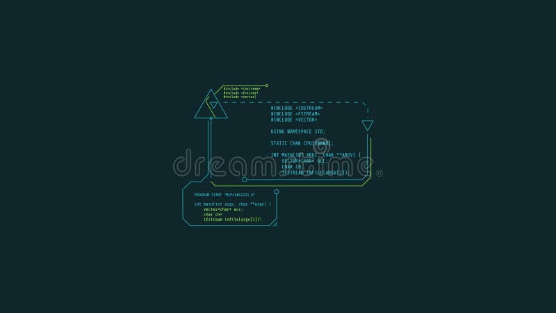 HUD Element - Animation of the Decoding Fragment. Stock Footage - Video ...