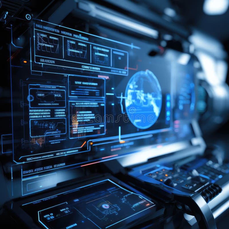 HUD element of the future stock illustration. Illustration of frame ...