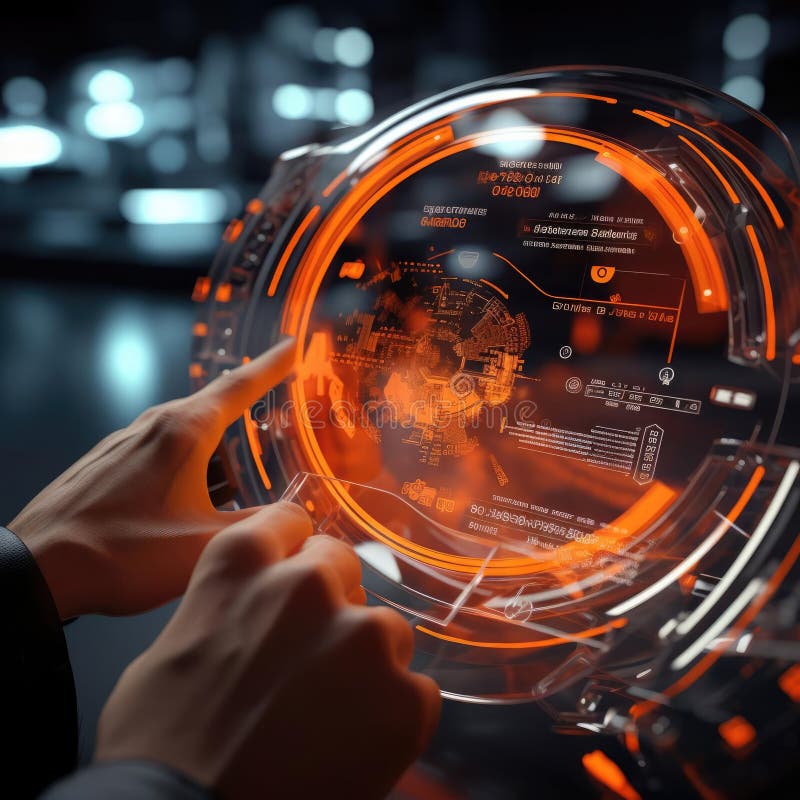 HUD element of the future stock illustration. Illustration of modern ...