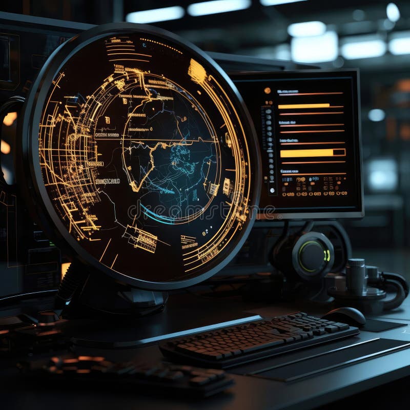 HUD element of the future stock illustration. Illustration of tech ...