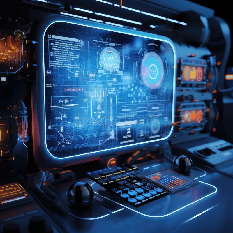 HUD element of the future stock illustration. Illustration of interface ...
