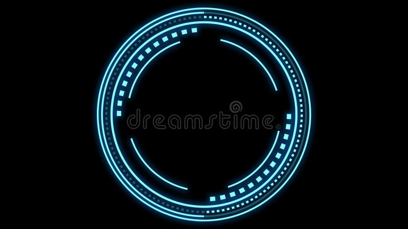 HUD Element - Futuristic Loading Pending Screen, Loopable Parts, Alpha Mask Included Stock ...