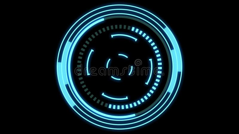 HUD Element - Futuristic Loading Pending Screen, Loopable Parts, Alpha Mask Included Stock ...