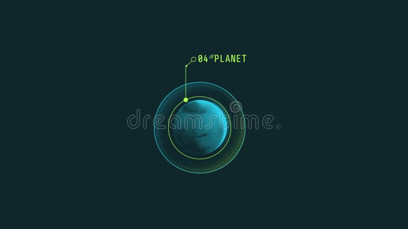 HUD Element - Planet Earth with Data Infographics. Stock Video - Video ...