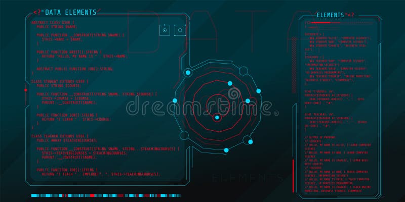 Digitalization Elements Stock Illustrations – 121 Digitalization ...