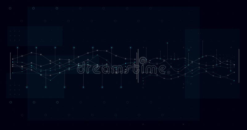 HUD FUI Template for Widescreen without Text 004 Stock Vector ...