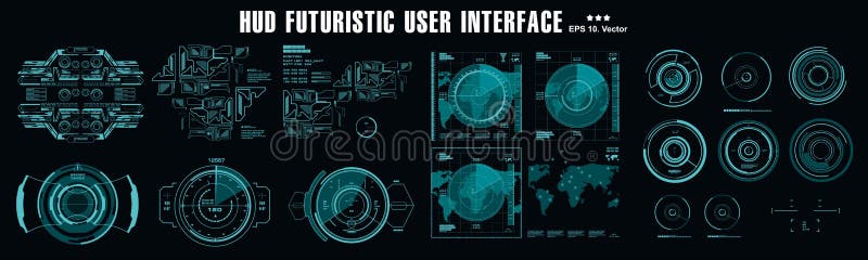 Aim System. Futuristic Aiming Concept. Modern Crosshair. Sci-fi HUD ...